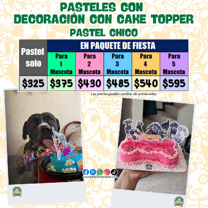 Pasteles con Cake Topper :: galleteriaorejitas
